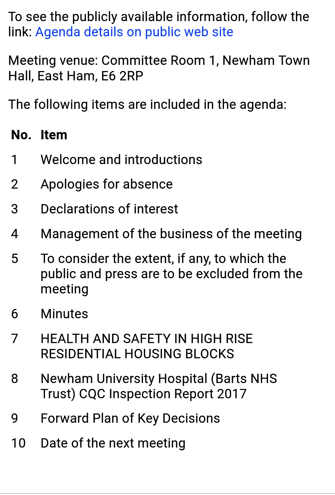 Newham’s response to Grenfell Towers | Forest Gate North – Rachel Tripp ...